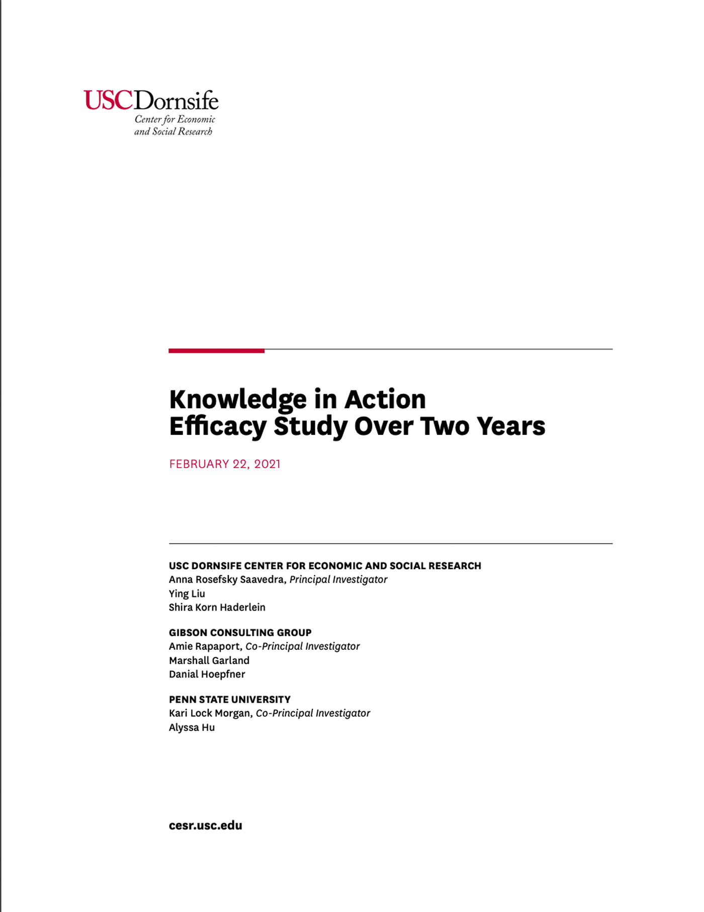 Knowledge in Action Efficacy Study Over Two Years - Lucas Education ...